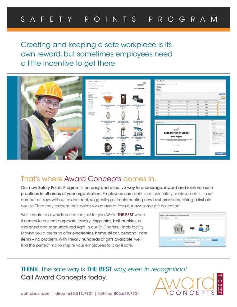 Safety Points Program | Award Concepts