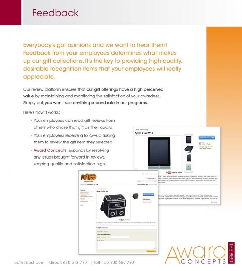Feedback | Award Concepts